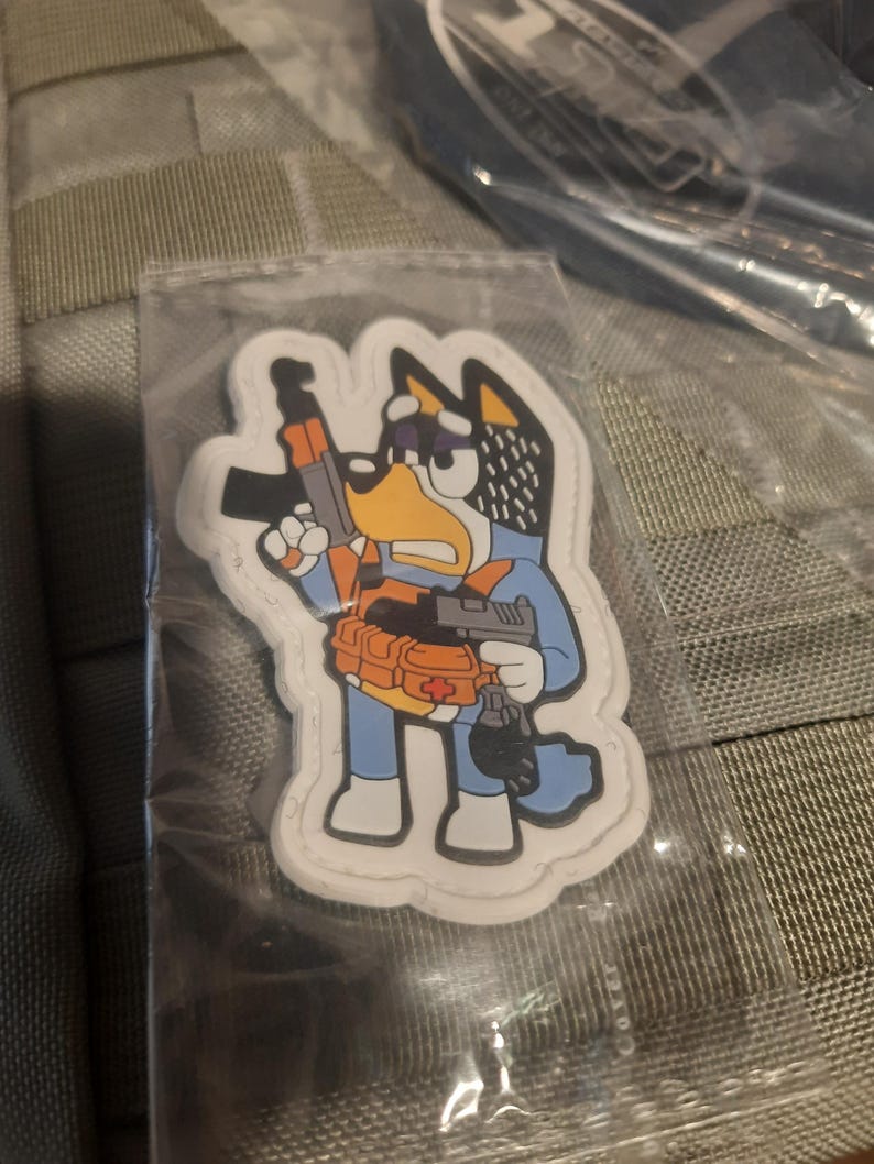 PVC Bluey Moral Tactical Patch Hook/loop Military Police GBRS FOG ...