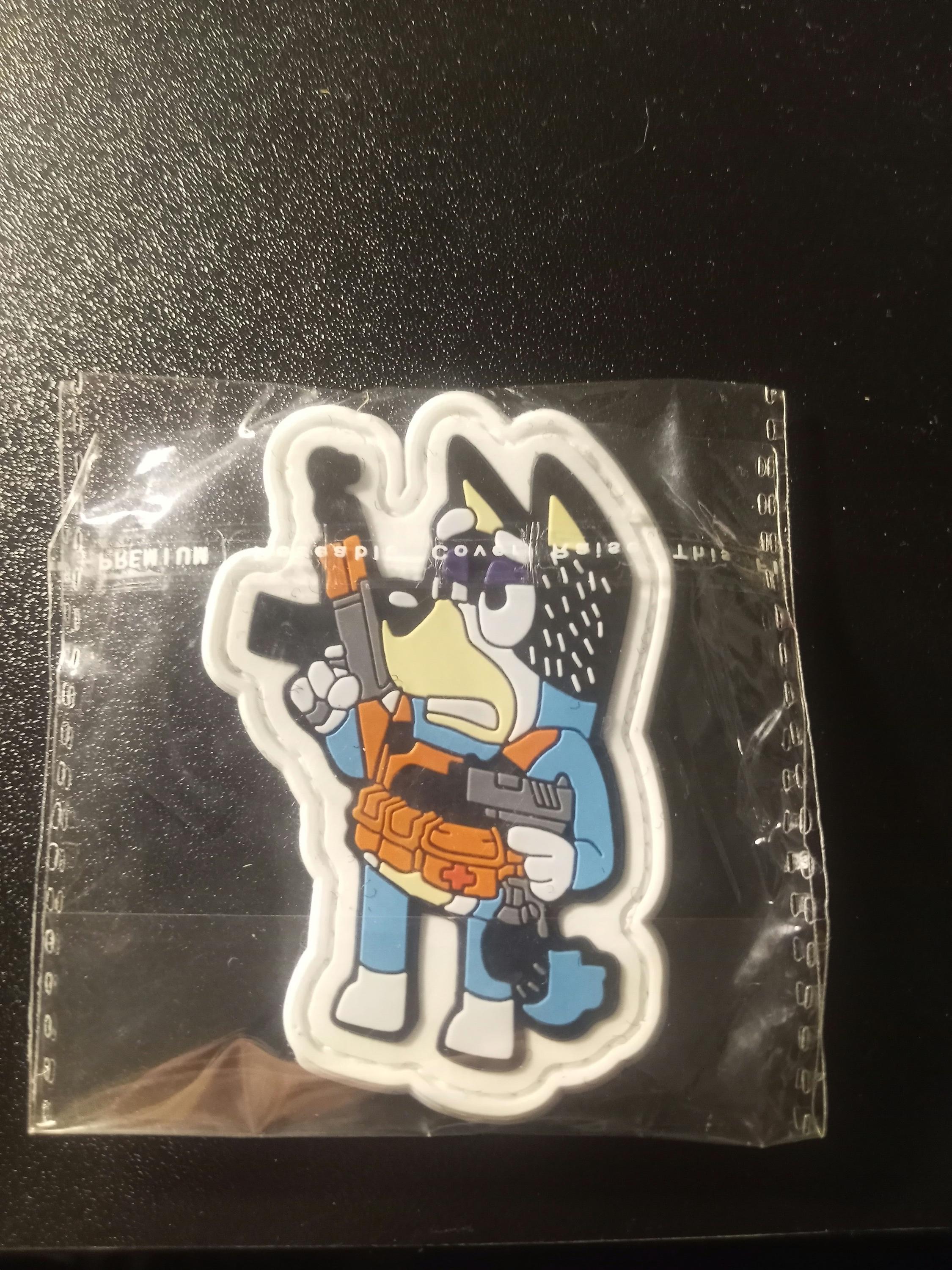 PVC Bluey Moral Tactical Patch Hook/loop Military Police GBRS FOG ...