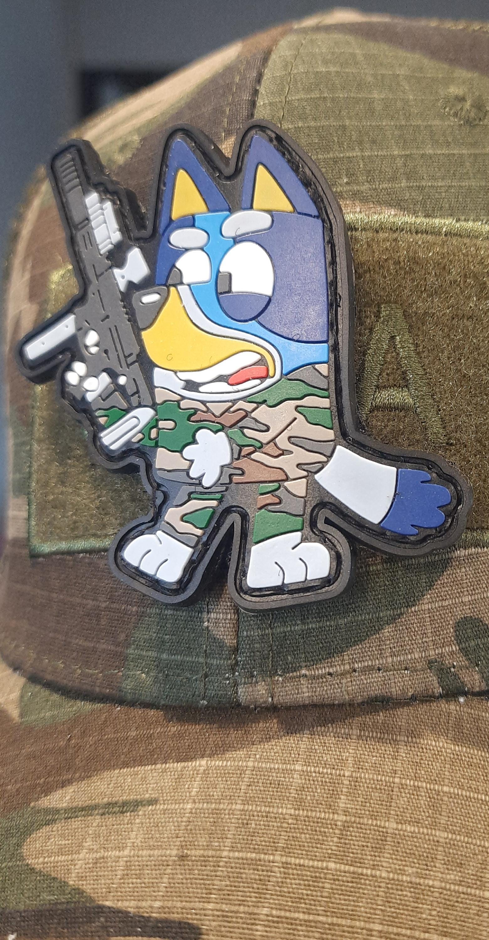 PVC Bluey Moral Tactical Patch Hook/loop Military Police GBRS FOG ...