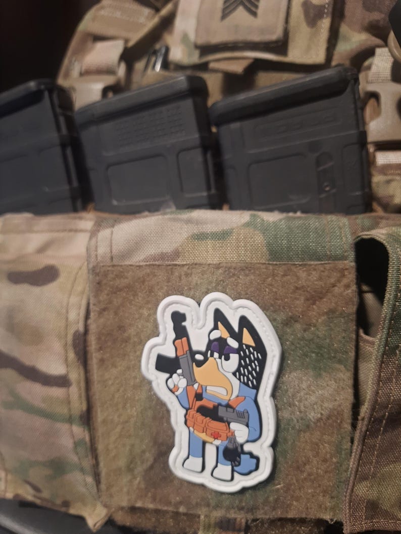PVC Bluey Moral Tactical Patch Hook/loop Military Police GBRS FOG ...