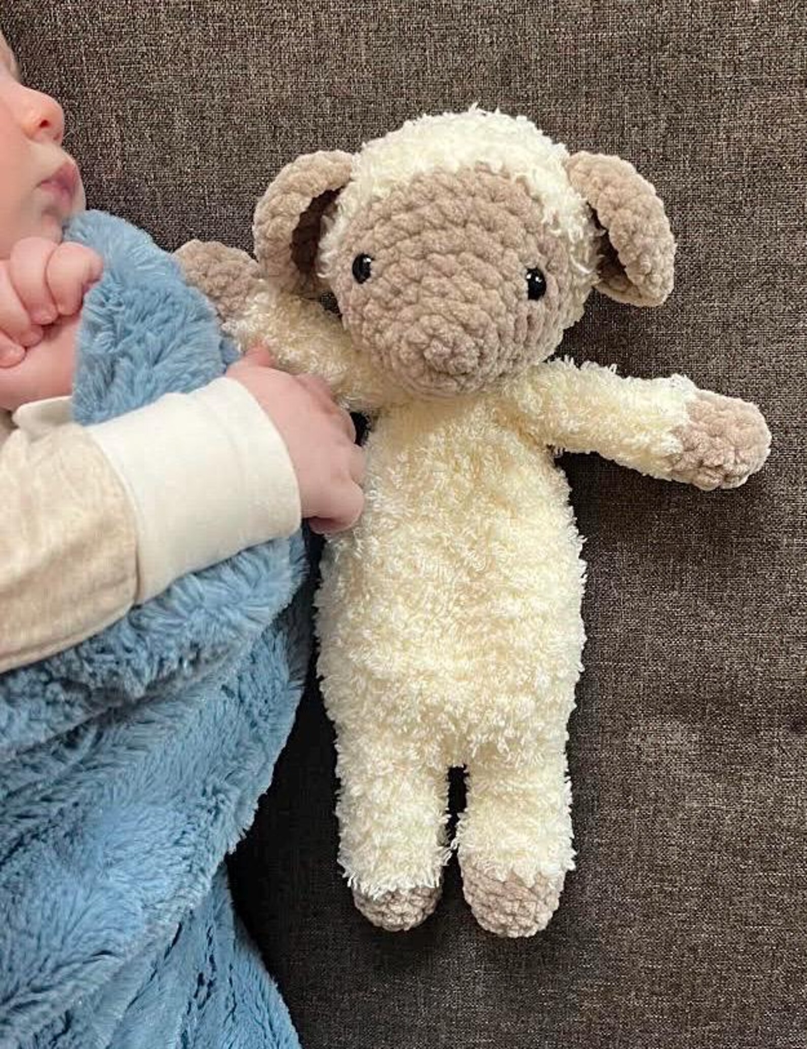 Lamb Lovie Crochet Snuggler Pattern PDF - Etsy