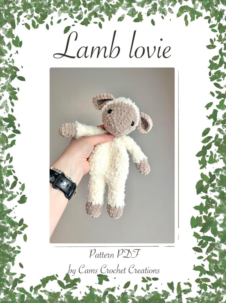 Lamb Lovie Crochet Snuggler Pattern PDF - Etsy