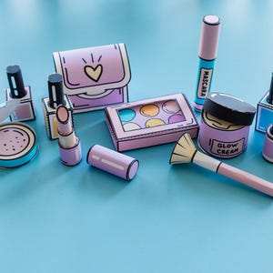 Printable Play Makeup Set for Kids | Fun Paper Makeup | Vanity Box ...