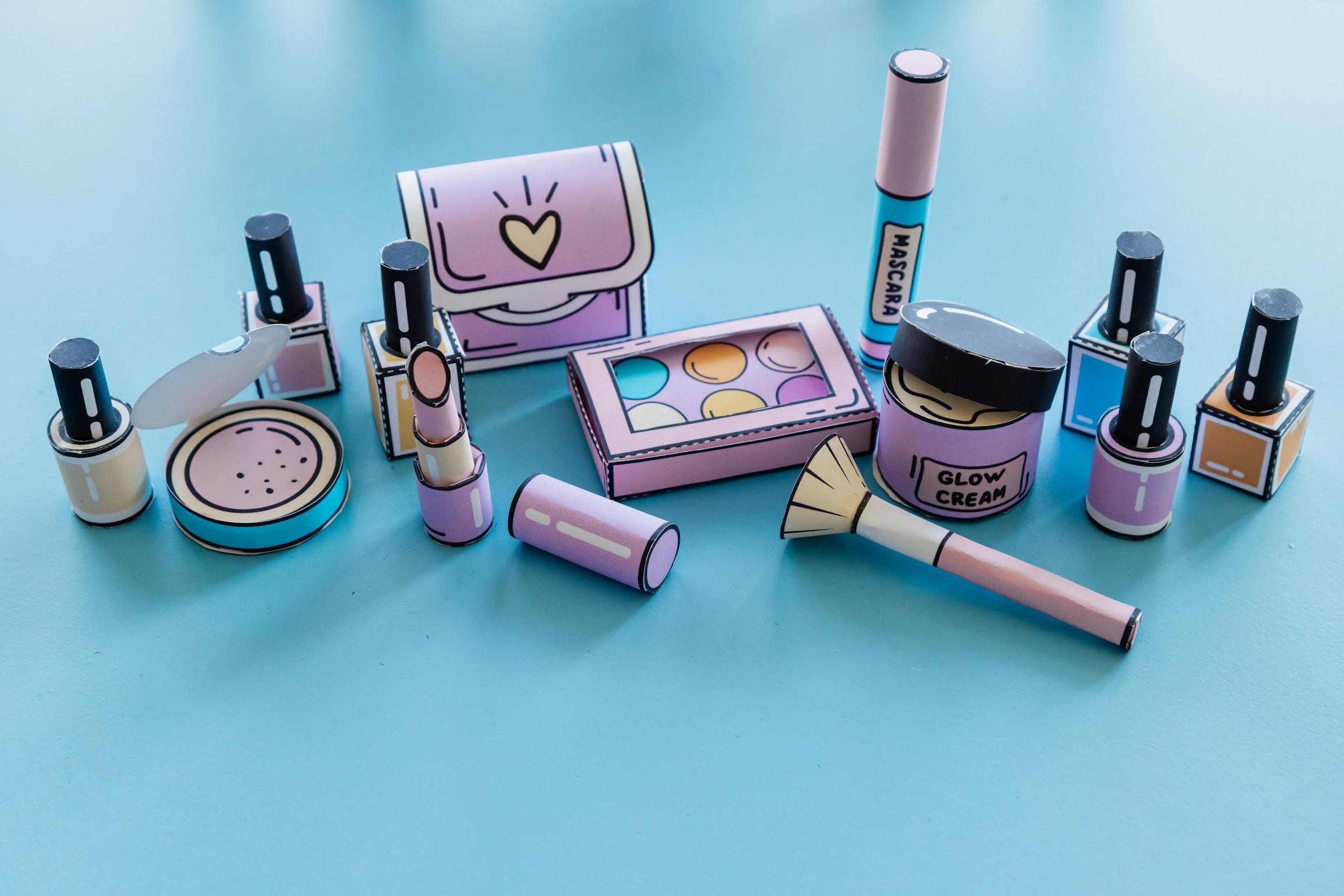 Printable Play Makeup Set for Kids | Fun Paper Makeup | Vanity Box ...