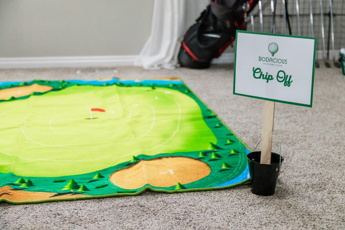 Golf Party Printable Signs – Yardage & Customizable Area Signs for ...