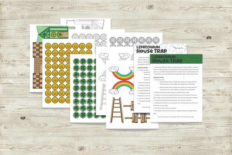 Leprechaun Trap Printable – DIY Craft for Kids (st. Patrick's Day) - Etsy