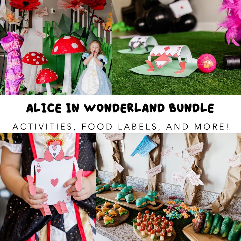 Ultimate Alice in Wonderland Party Bundle | Printable Activities, Giant ...
