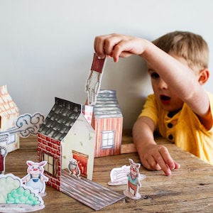 Printable 3 Little Pigs House Set | Instant Download | Storytelling ...