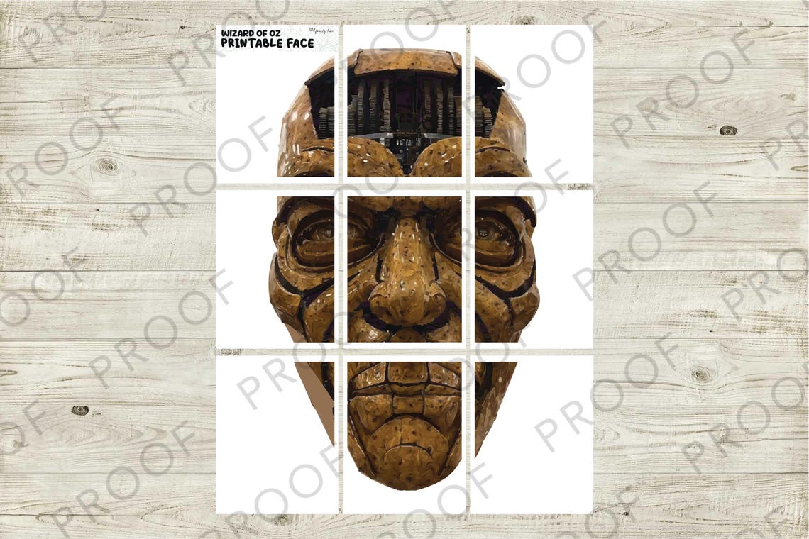 The Wizard of Oz Face Poster | Wicked Party Decor | Printable Wizard ...