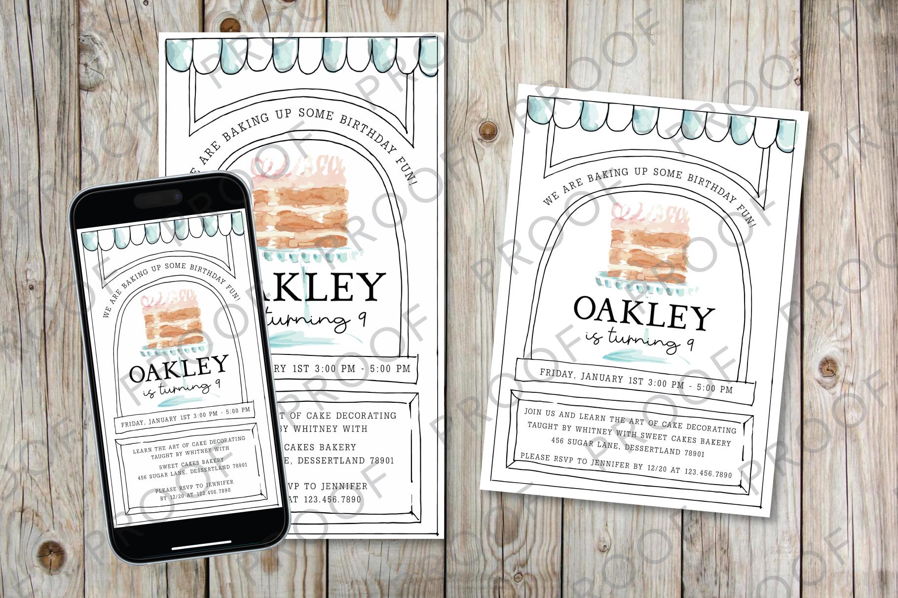Charming Bakery-themed Cake Decorating & French Café Birthday Party ...