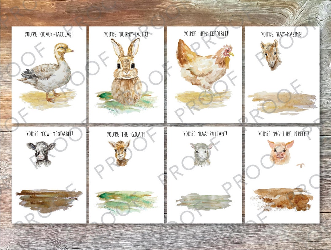 Personalized Farm Animal Handprint and Footprint Keepsake Templates ...