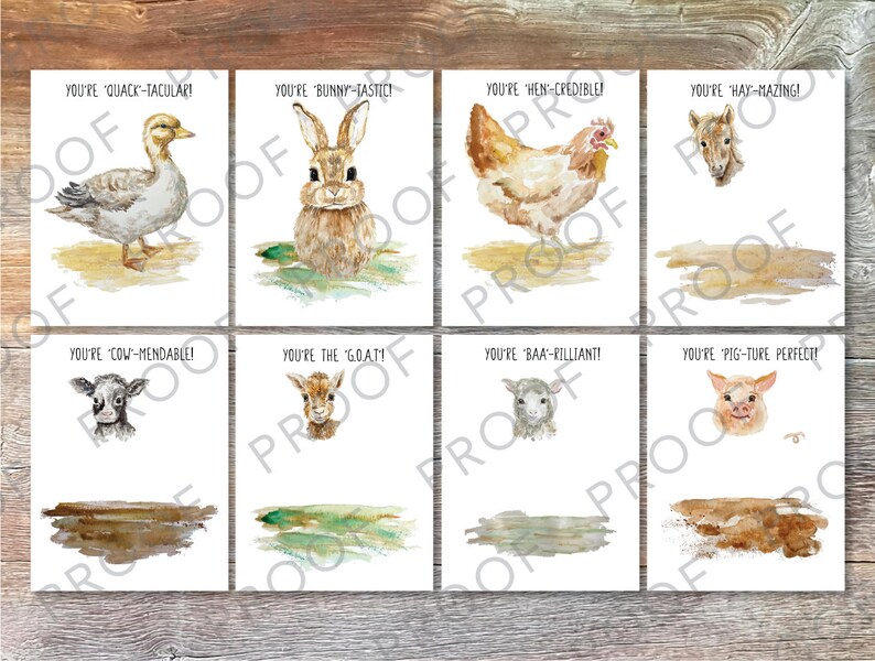 Personalized Farm Animal Handprint and Footprint Keepsake Templates ...