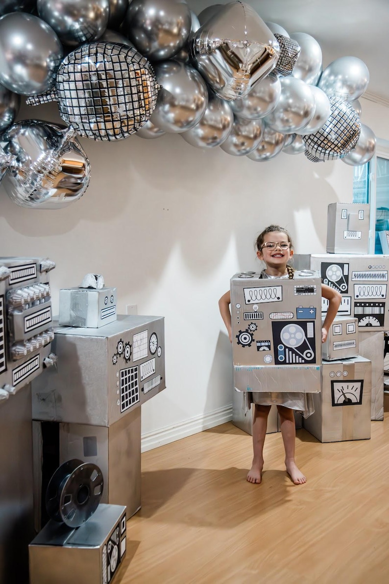 29 Robot Sticker Sheets | Digital Download | Printable Robot Elements ...