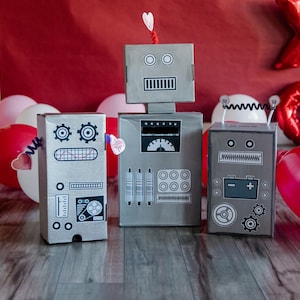 29 Robot Sticker Sheets | Digital Download | Printable Robot Elements ...