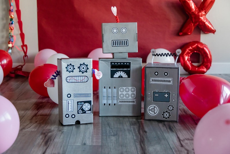 29 Robot Sticker Sheets | Digital Download | Printable Robot Elements ...