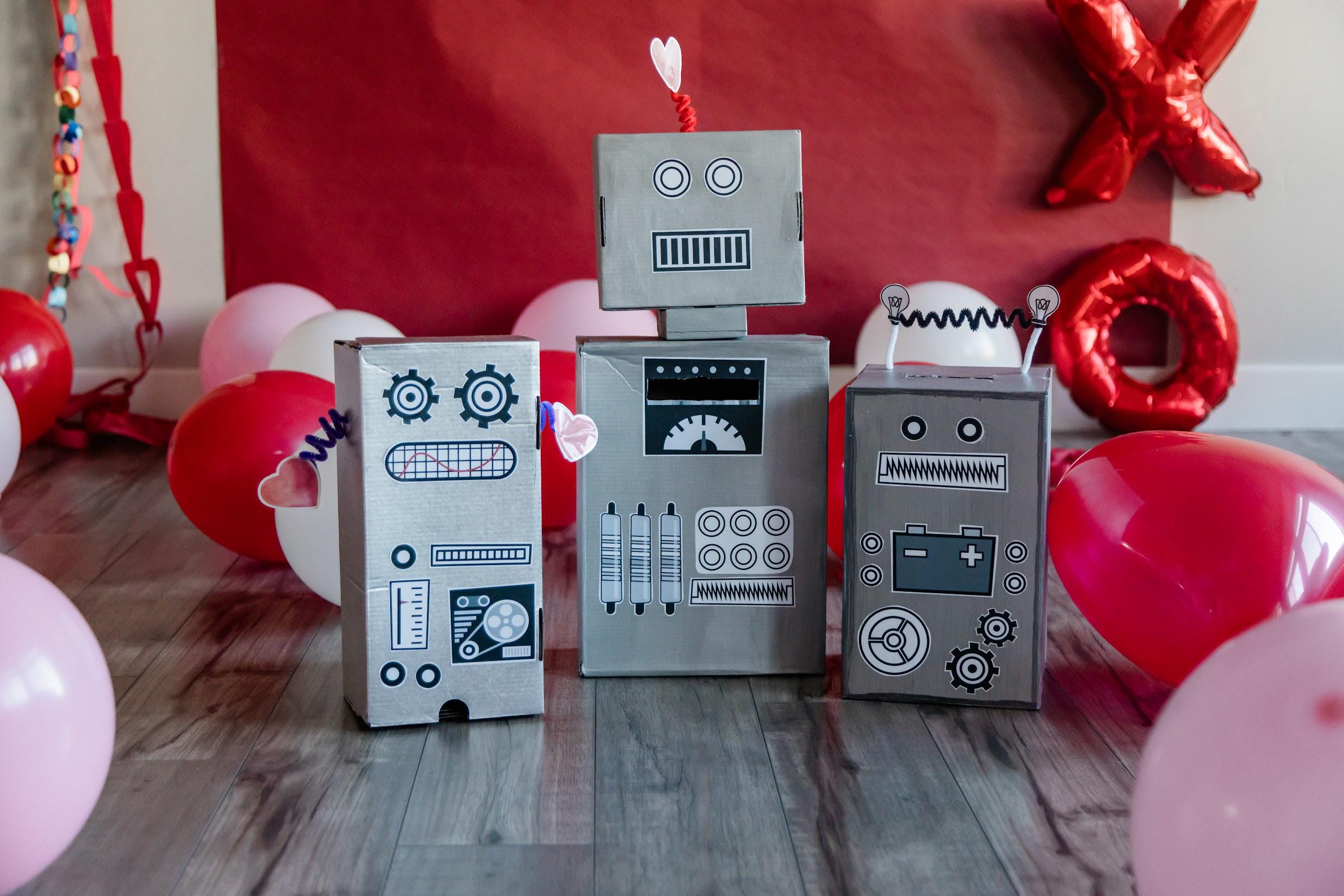 29 Robot Sticker Sheets | Digital Download | Printable Robot Elements ...