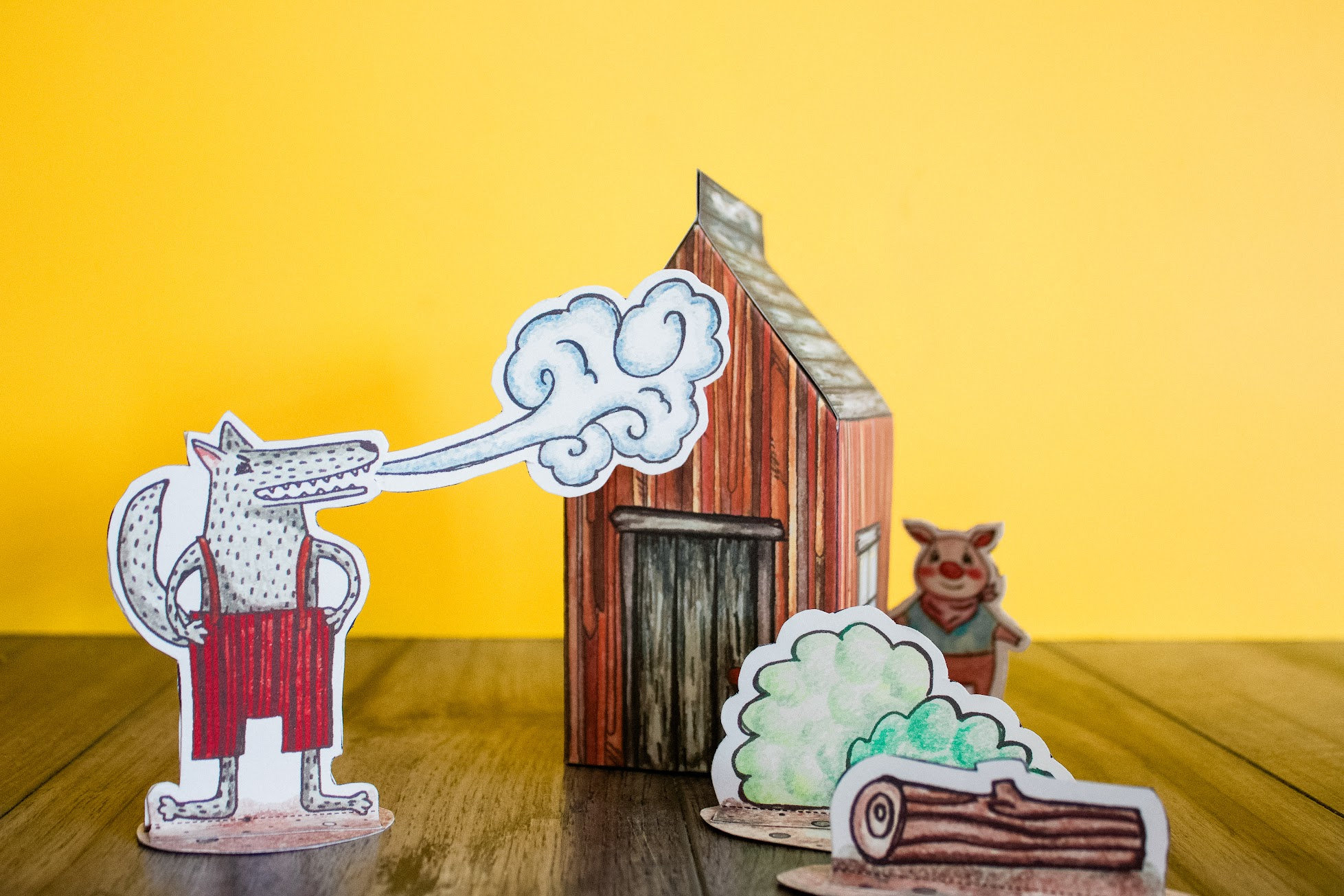 Printable 3 Little Pigs House Set | Instant Download | Storytelling ...