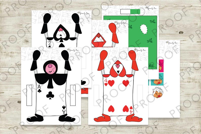 Alice in Wonderland Party Activity Bundle– Card Guard Craft & Croquet ...