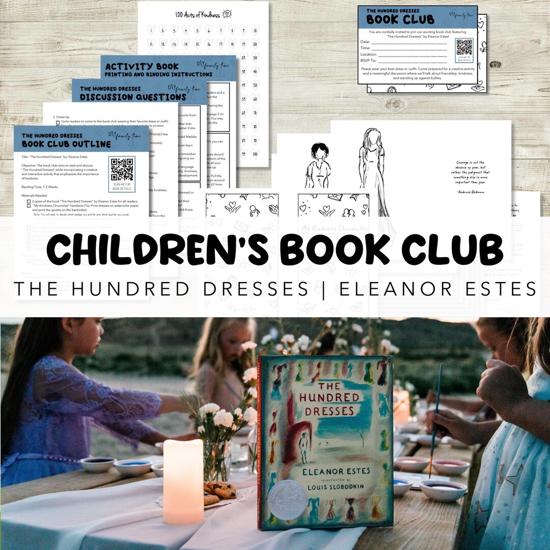 Children's Book Club- the Hundred Dresses by Eleanor Estes - Etsy