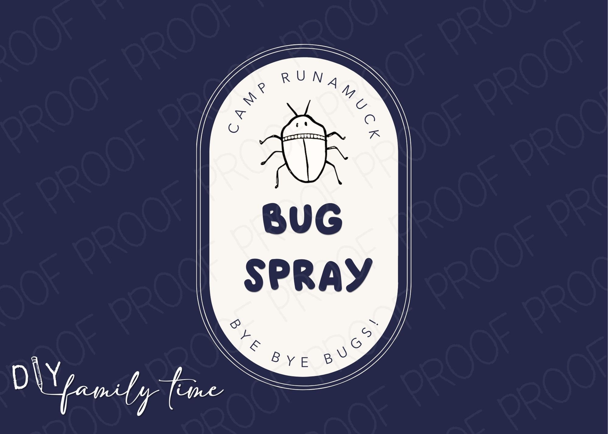 Customizable Silly String Label Bug Spray Crazy String Bug Spray Label ...