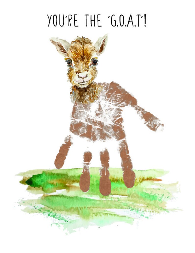 Personalized Farm Animal Handprint and Footprint Keepsake Templates ...