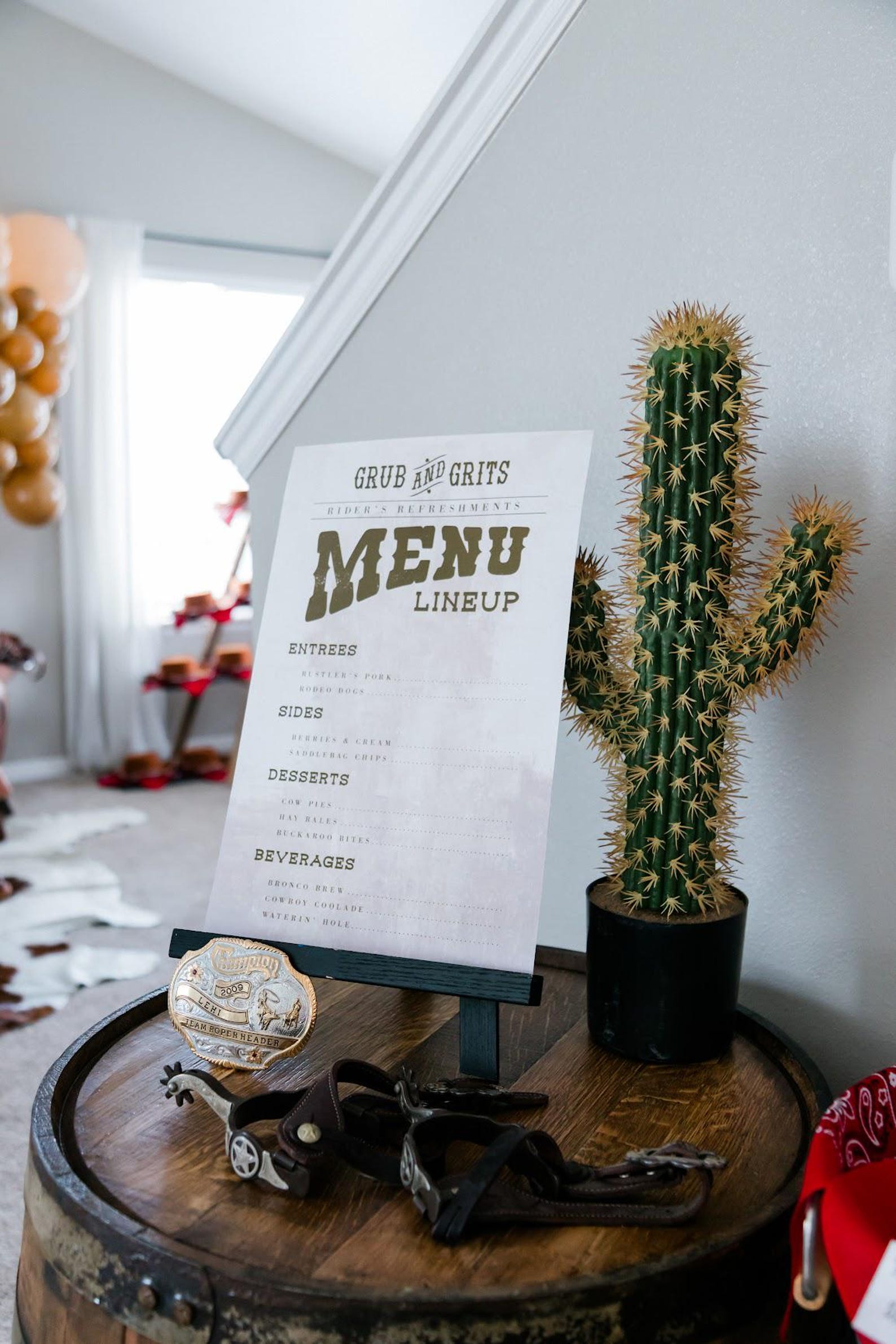 My First Rodeo Birthday Party Western-themed Food Labels, Menus ...