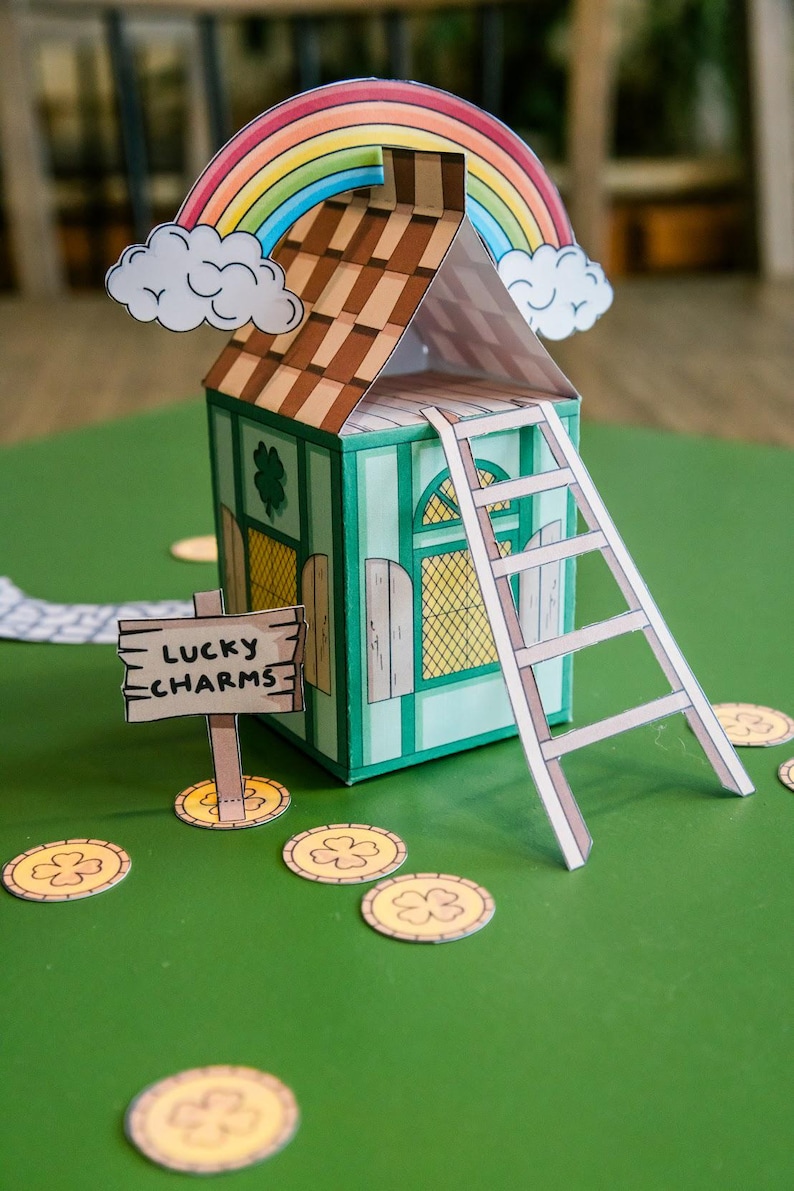 Leprechaun Trap Printable- Simple DIY Leprechaun Trap for Kids - Etsy