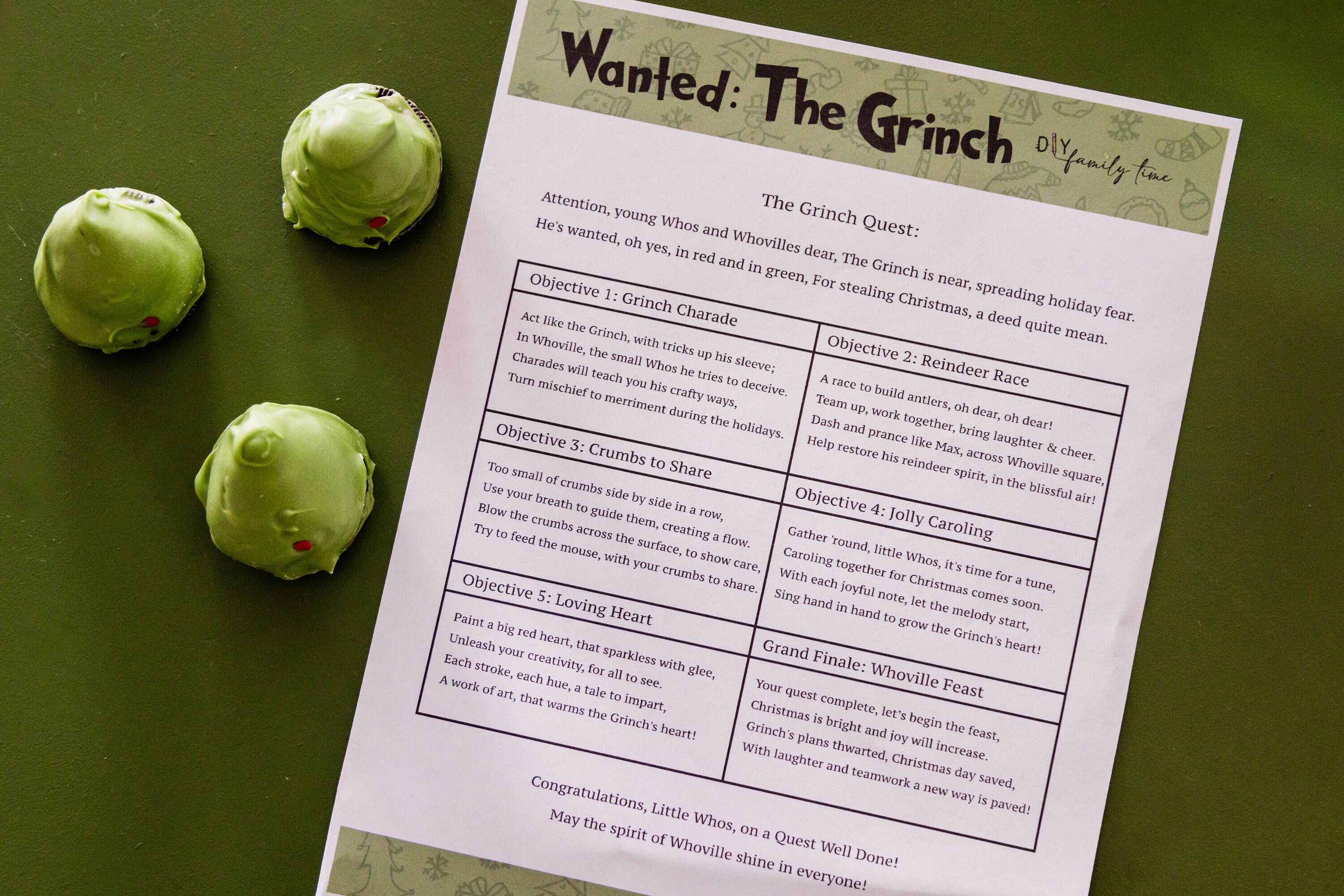 Dr. Suess the Grinch Kid's Book Club or Family Party-- A Quest to Grow ...