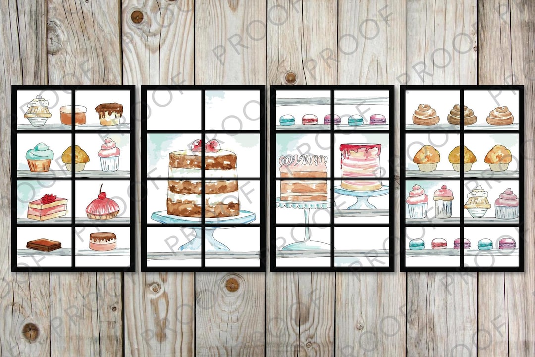Bakery-themed Party Decorations – Printable French Café Window Designs ...