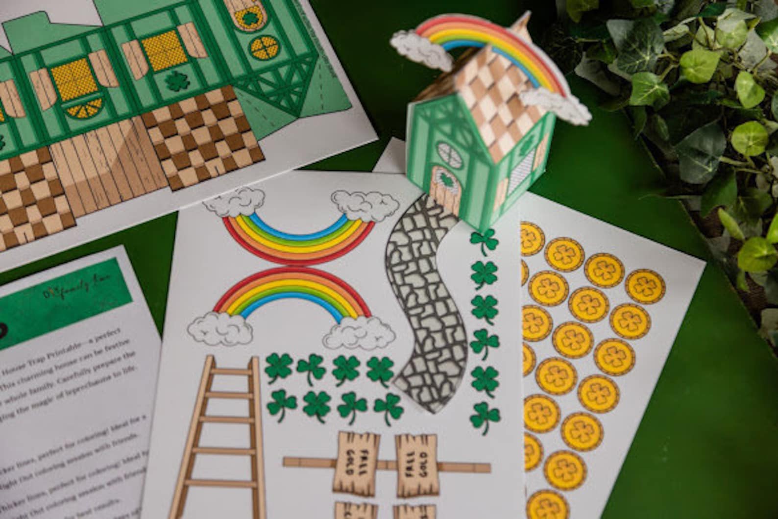 Leprechaun Trap Printable- Simple DIY Leprechaun Trap for Kids - Etsy