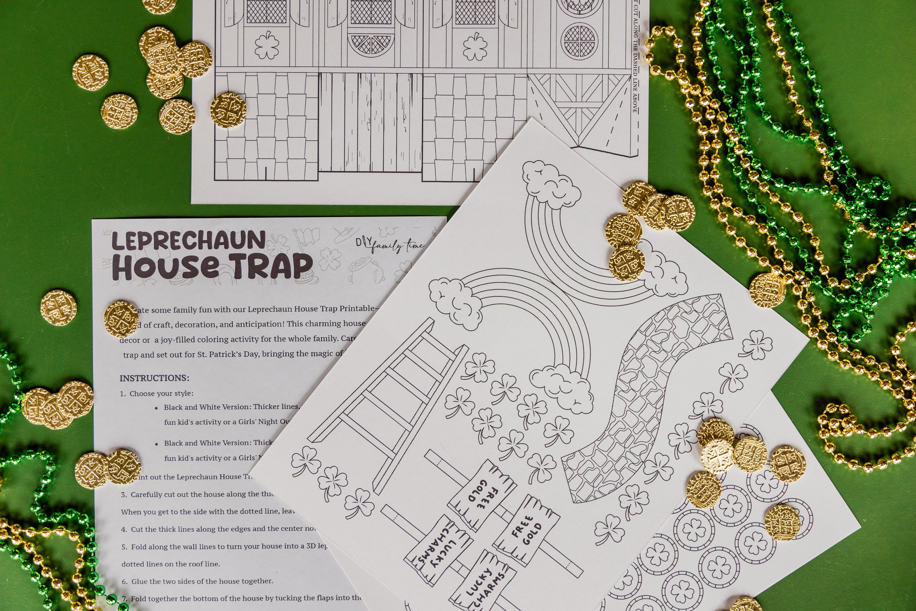 Leprechaun Trap Printable- Simple DIY Leprechaun Trap for Kids - Etsy