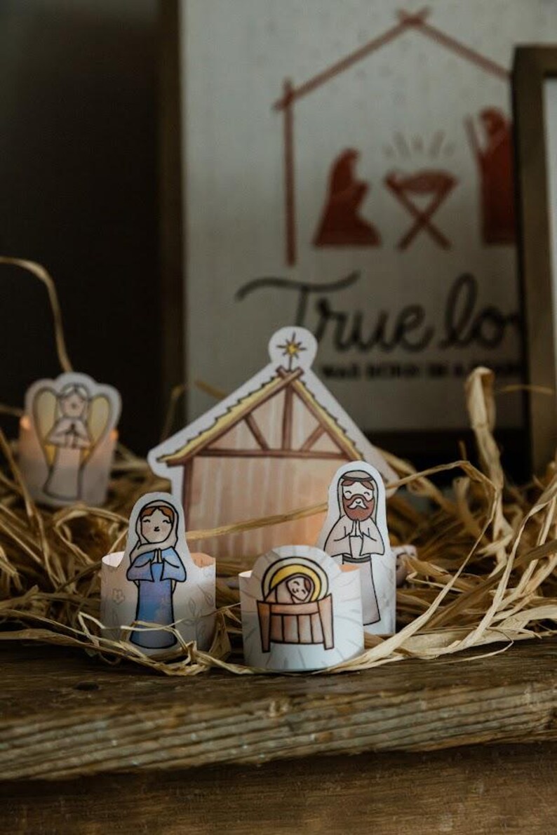 Printable Christmas Nativity Set | Kids Christmas Activity | Christmas ...