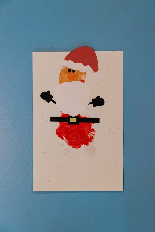 Hand and Footprint Christmas Card SVG Files Snowman, Wreath, Olaf ...