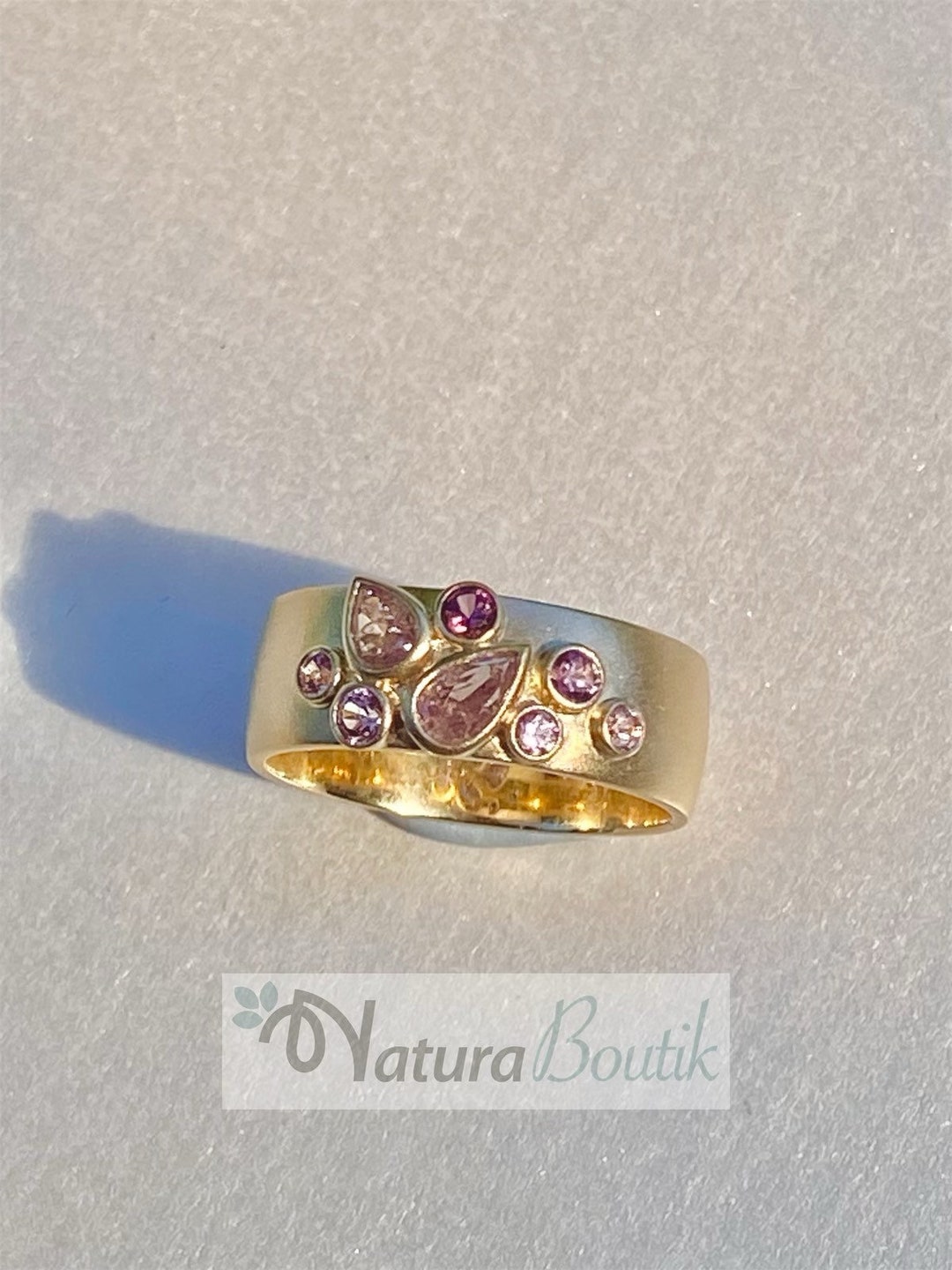 Unique Natural Untreated Galaxy Pink Diamond and Pink Spinel Statement ...