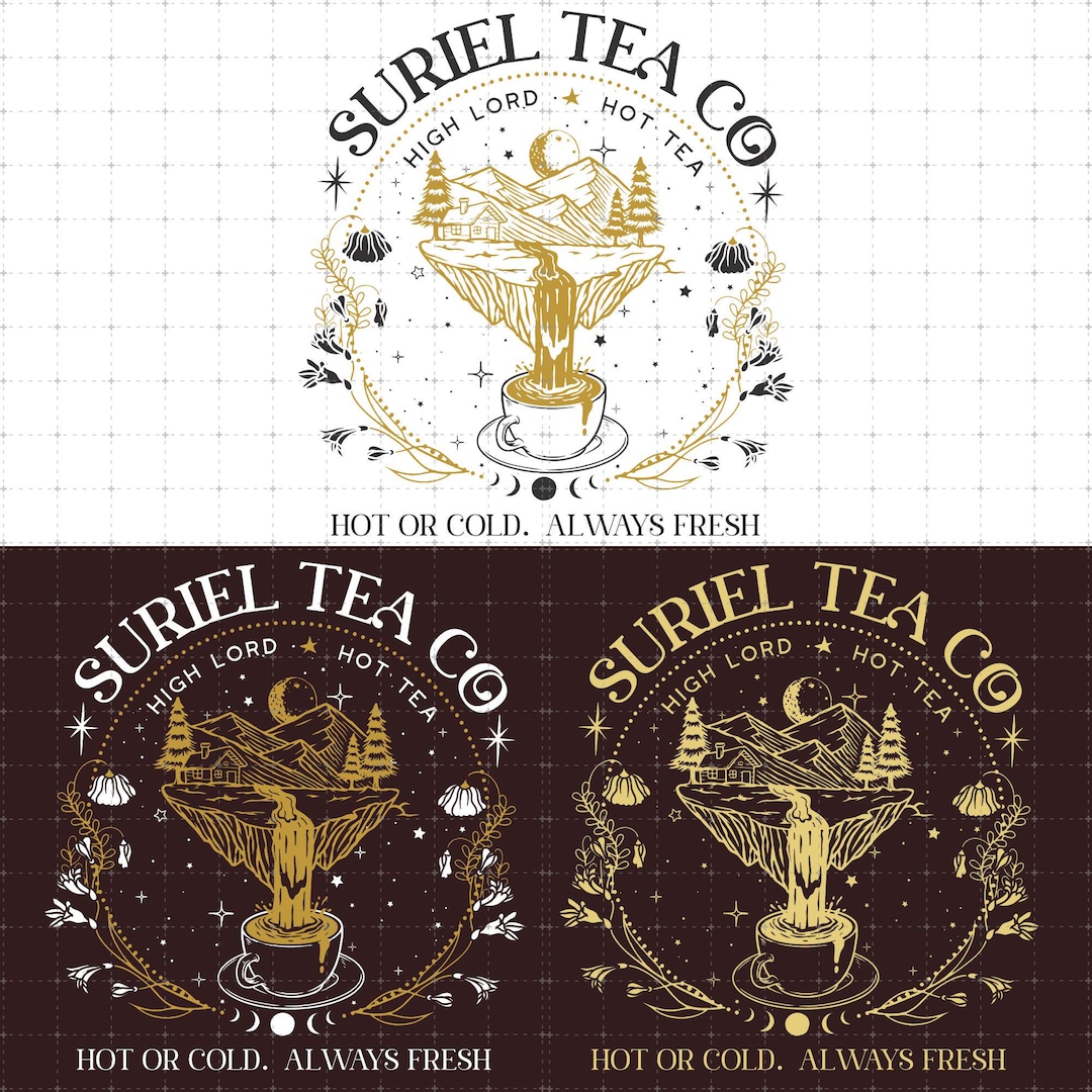 Suriel Tea Co PNG Digital Download, Acotar Tea Png Clipart, Velaris the ...