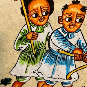 VARIOUS DESIGNS - Traditional Leather Painting Ethiopian African ...