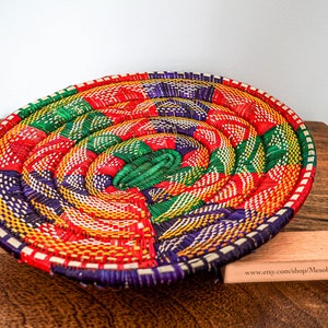 Traditional Handwoven Round Bread / Fruit Basket Tray - Ethiopian ...