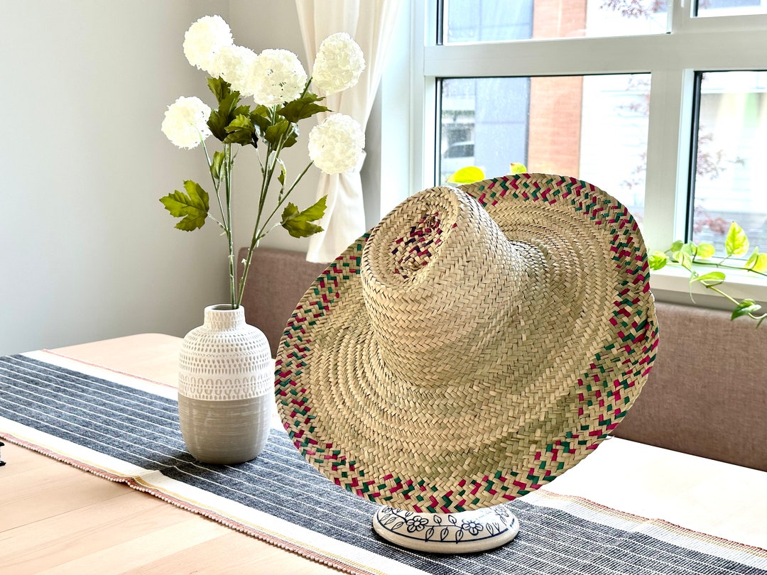 Handwoven Straw Hat, Natural Straw Hat, Ethiopian Weaving, Simple ...
