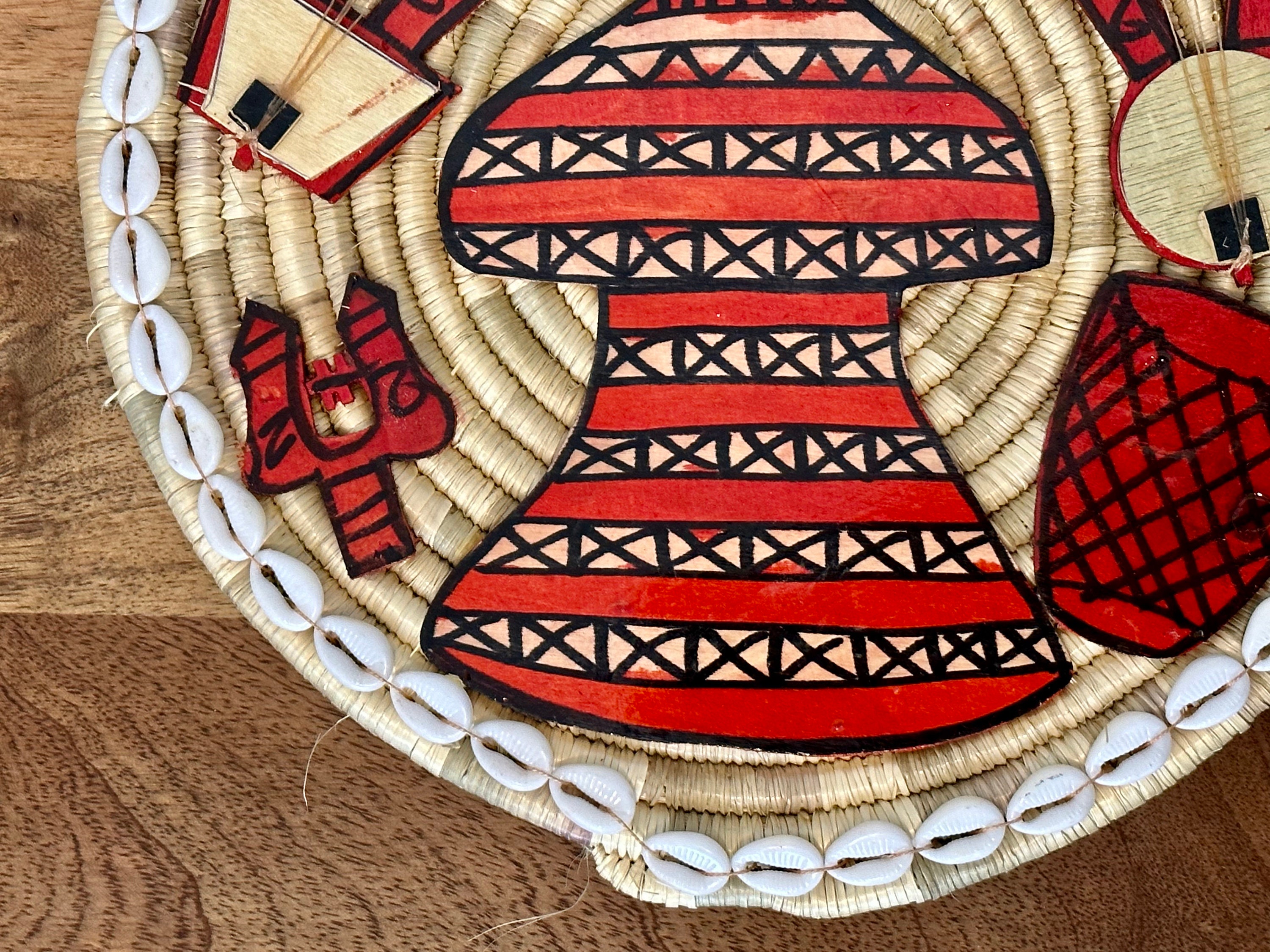 Ethiopia Sefed (ሰፌድ) With Cowry Shells - Traditional Handwoven Round ...