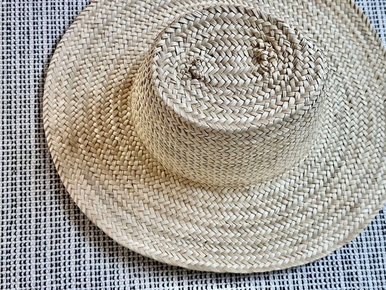 Handwoven Straw Hat, Natural Straw Hat, Ethiopian Weaving, Simple ...
