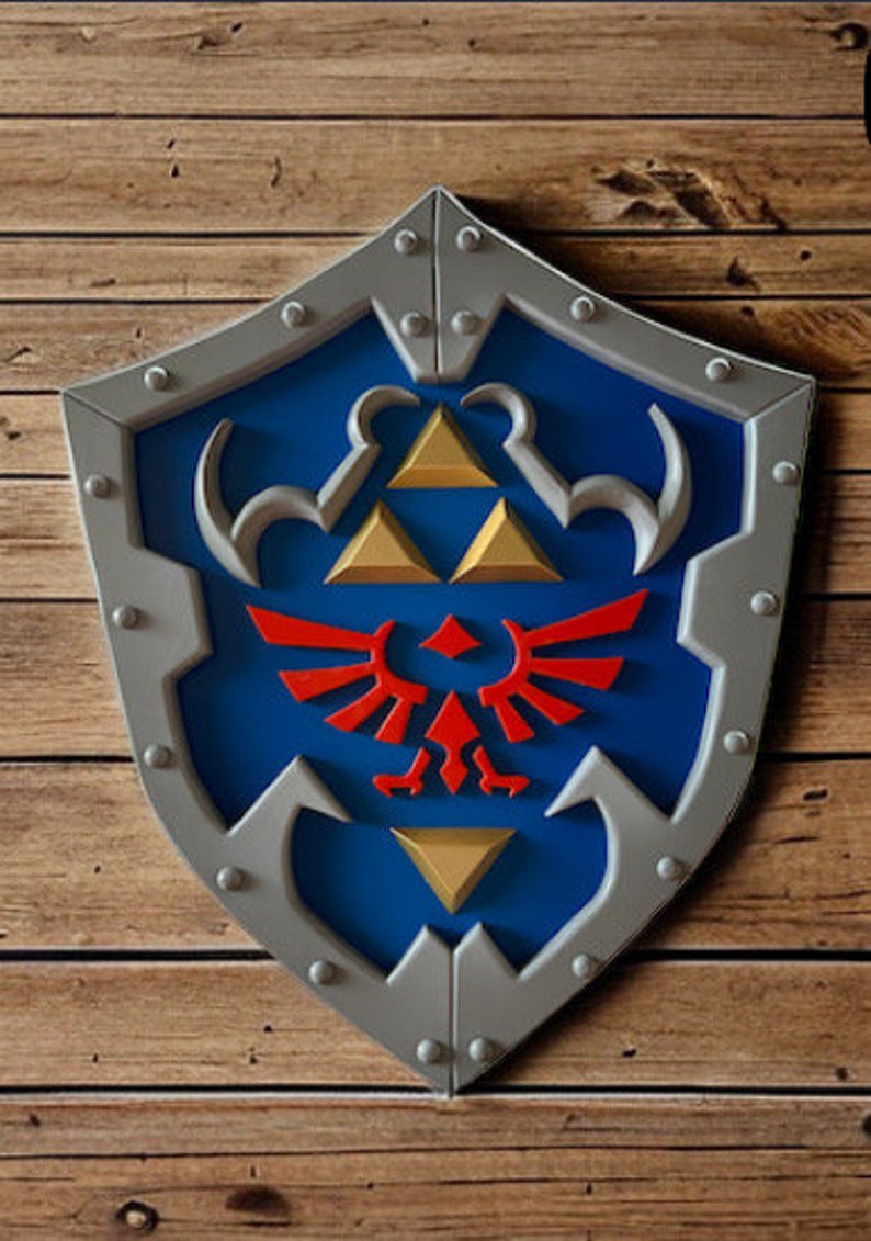 Hylian Shield - Legend of Zelda Inspired Shield Wall Art - Etsy