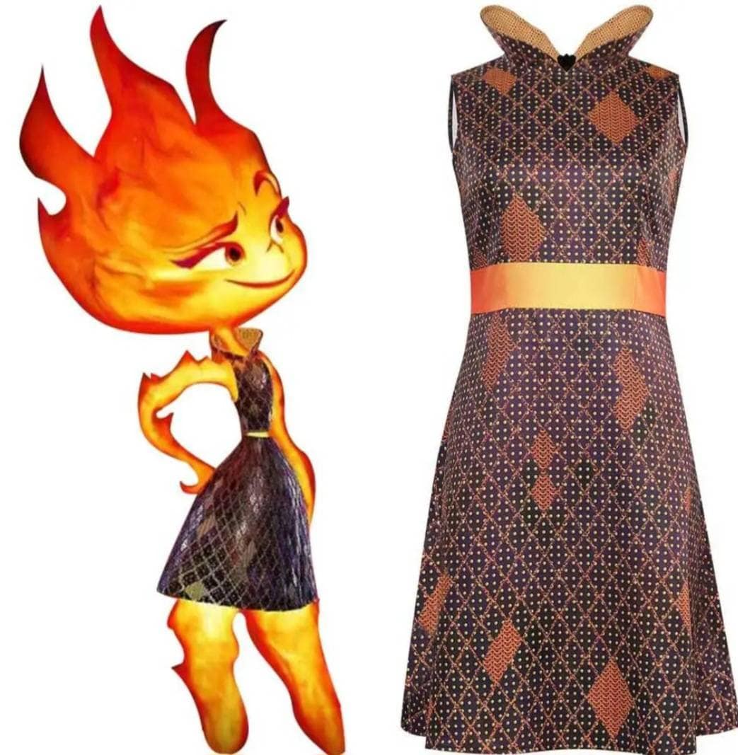 Fire Elemental Girl Costume