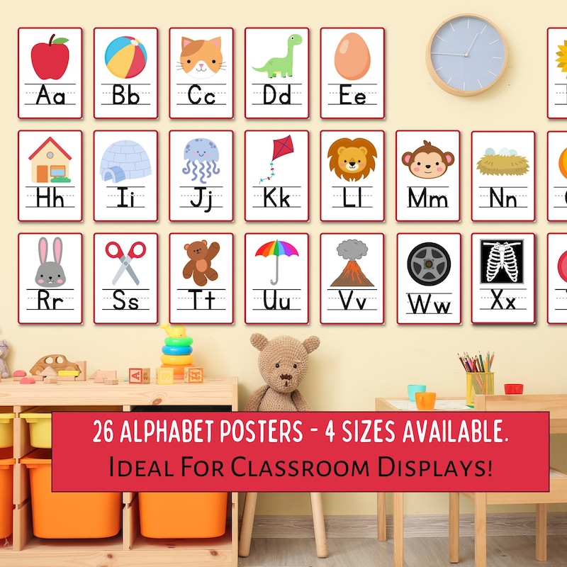 Abc Line Wall - Etsy