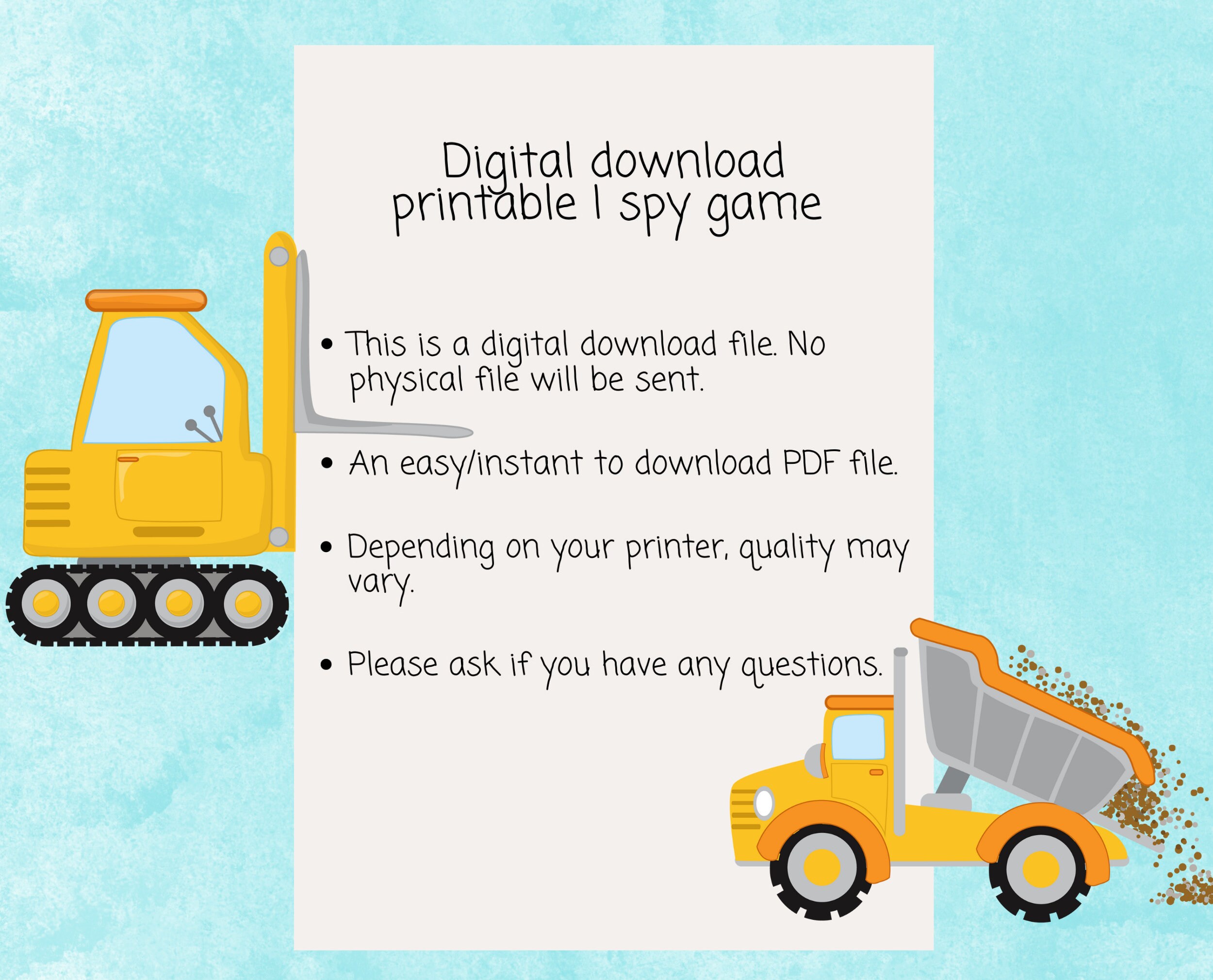 I Spy Game, Preschool Worksheets, I Spy Construction, Kindergarten ...