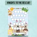 Printable Knights Reward Chart, Kids Daily Chore Chart, Boys Sticker ...