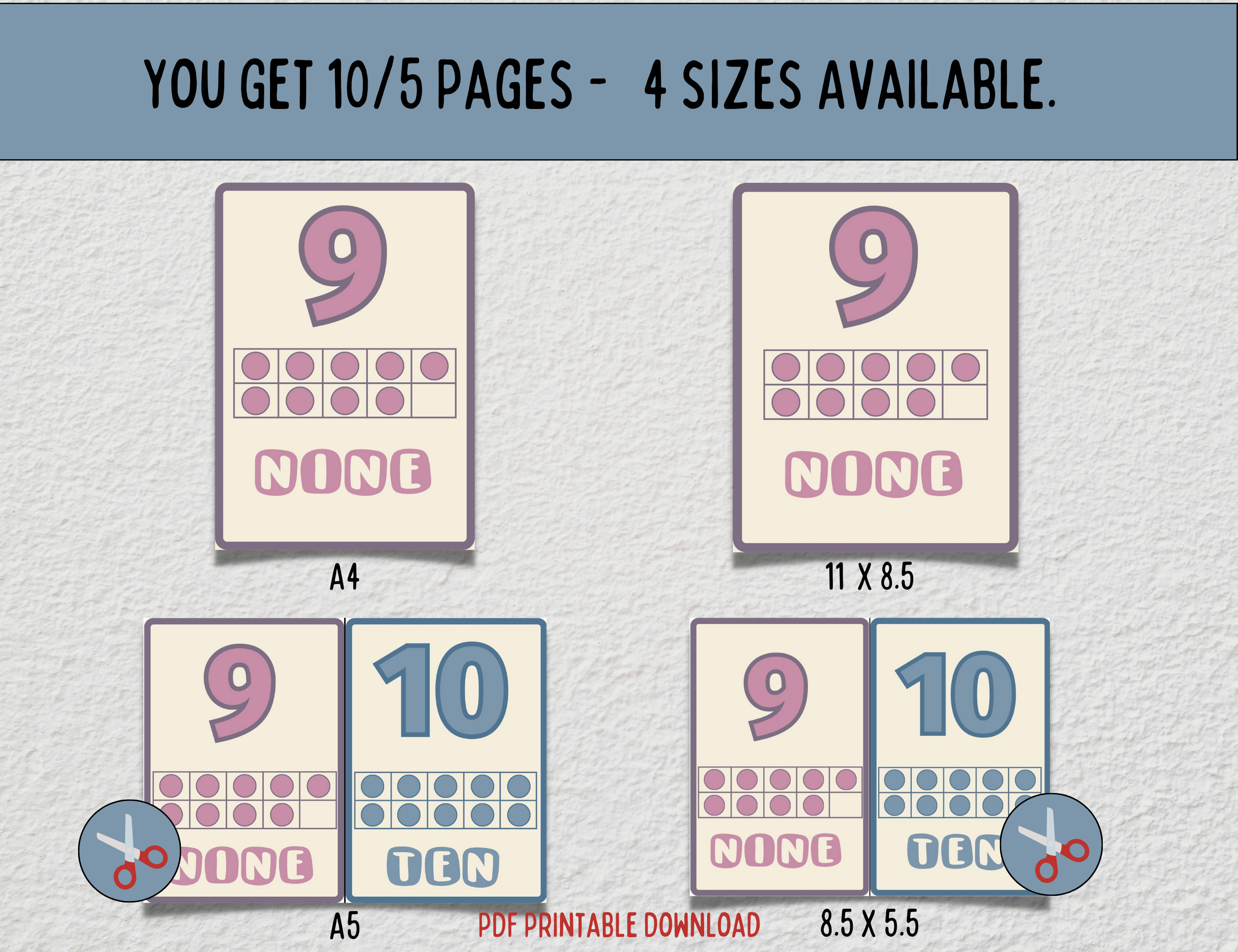 Number Poster Pack Printable Classroom Number Display - Etsy