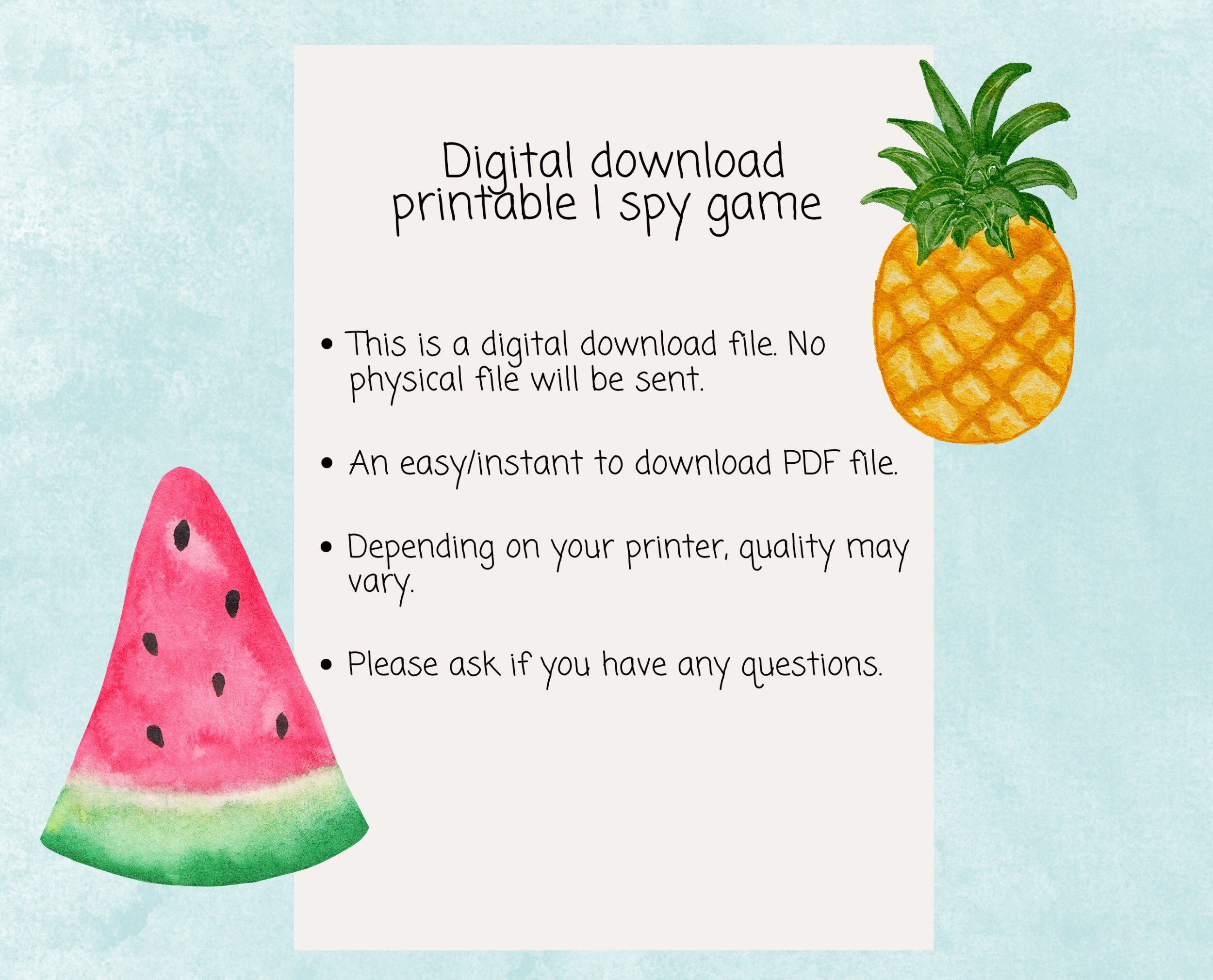 I Spy Game, Preschool Worksheets, I Spy Fruit, Kindergarten Printable ...