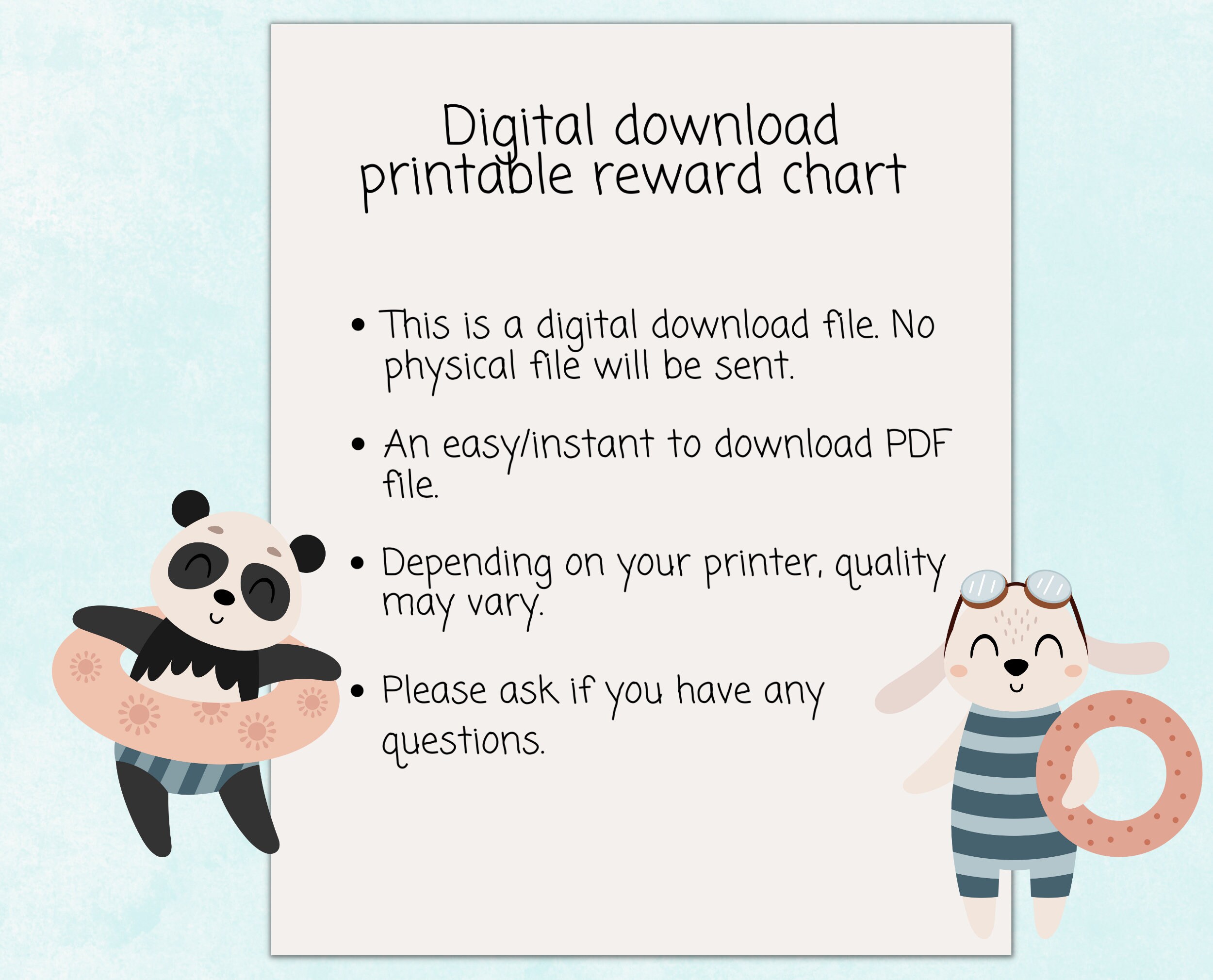 Summer Reward Chart for Kids Printable Beach Sticker Chart - Etsy Australia