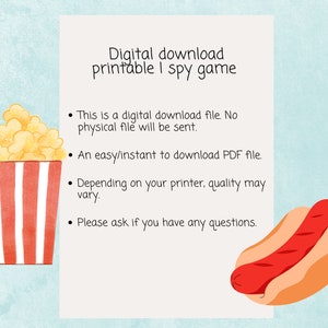 I Spy Game, Preschool Worksheets, I Spy Party Food, Kindergarten ...