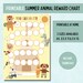 Summer Reward Chart for Kids Printable, Beach Sticker Chart Printable ...